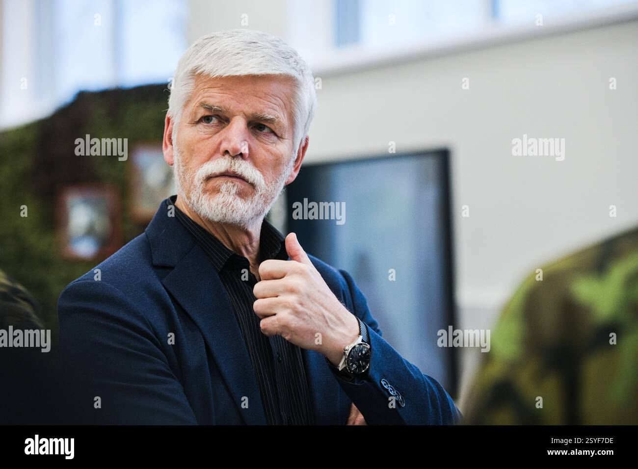 Vyskov, Czech Republic. 26th Feb, 2025. The Czech Republic is standing ...