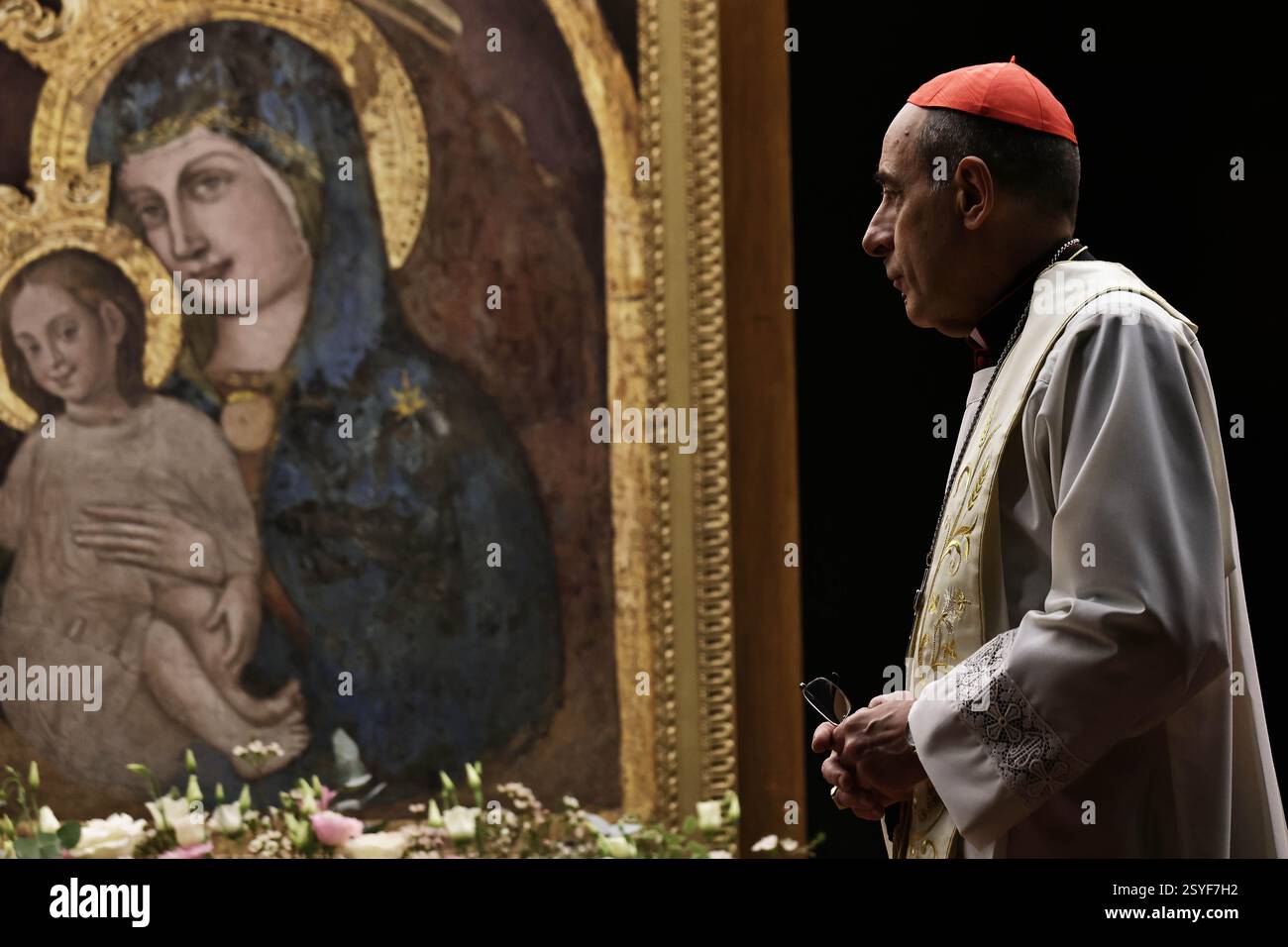 Vatican City. 28th Feb, 2025. Cardinal VICTOR MANUEL FERNANDEZ leads ...