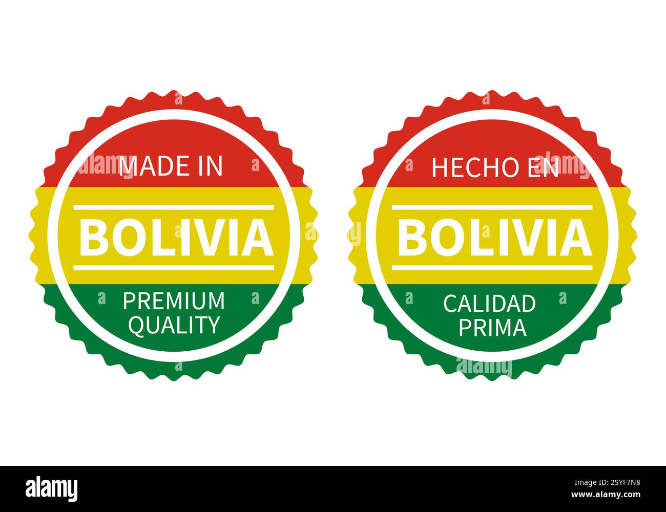 Made in bolivia label Stock Vector Images - Alamy