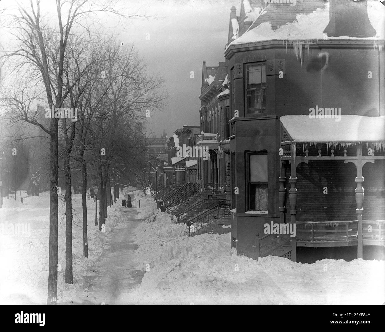 Chicago street 1900 Black and White Stock Photos & Images - Alamy