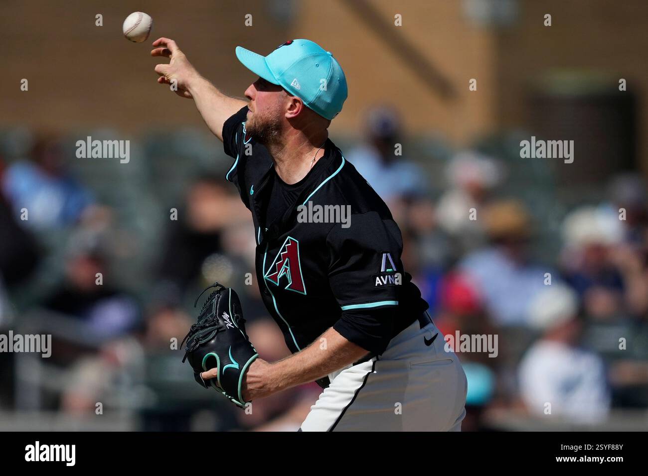 Arizona Diamondbacks pitcher Merrill Kelly throws against the Kansas ...
