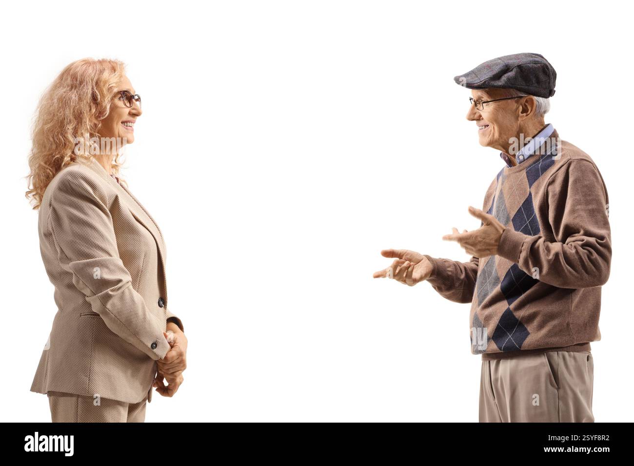 Father talking daughter family Cut Out Stock Images & Pictures - Alamy