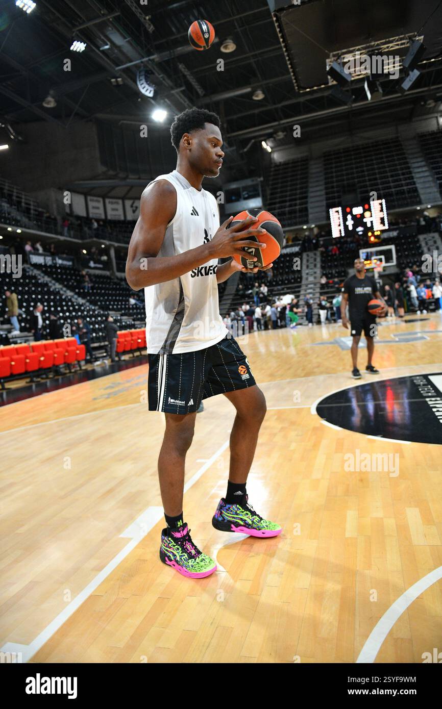Villeurbanne, France. 28th Feb, 2025. Mbiya Paul of LDLC Asvel during ...