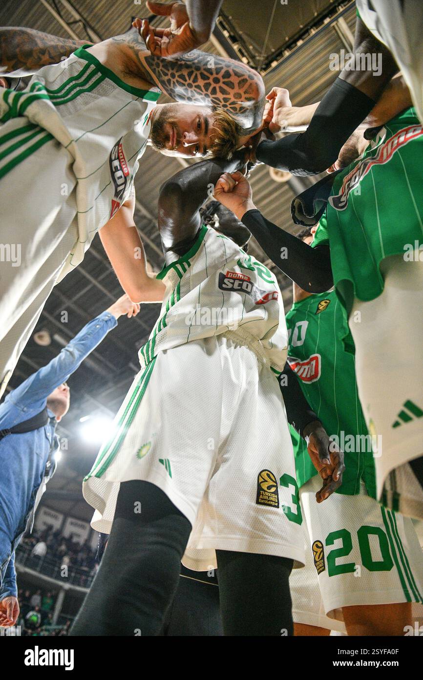 Team Panathinaikos during the Turkish Airlines Euroleague basketball ...