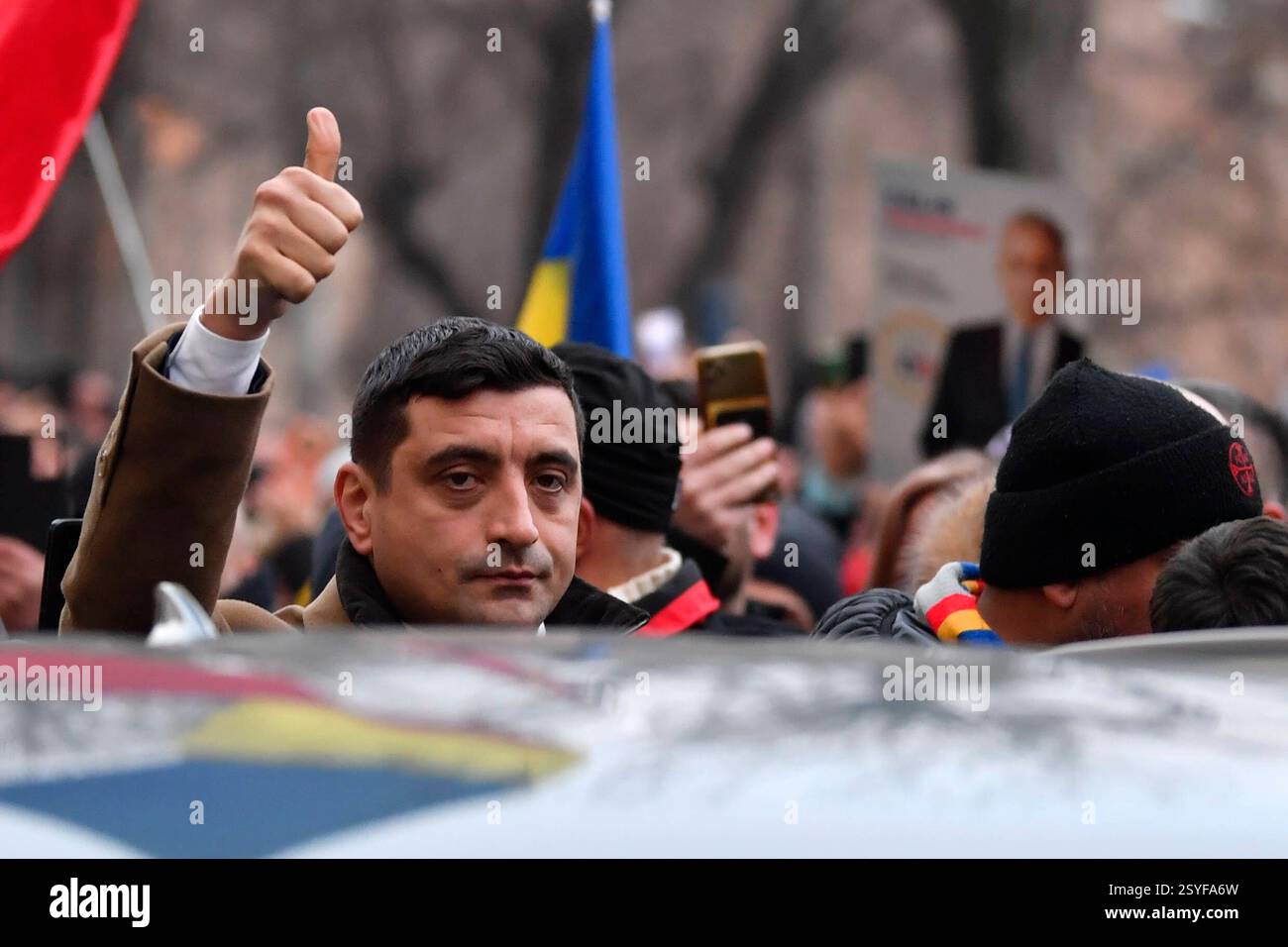 CALIN GEORGESCU-ROMANIA-POLITICS-JUSTICE-VOTE George Simion, leader of ...