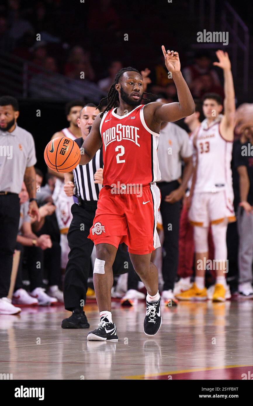 LOS ANGELES, CA - FEBRUARY 26: Ohio State Buckeyes guard Bruce Thornton ...