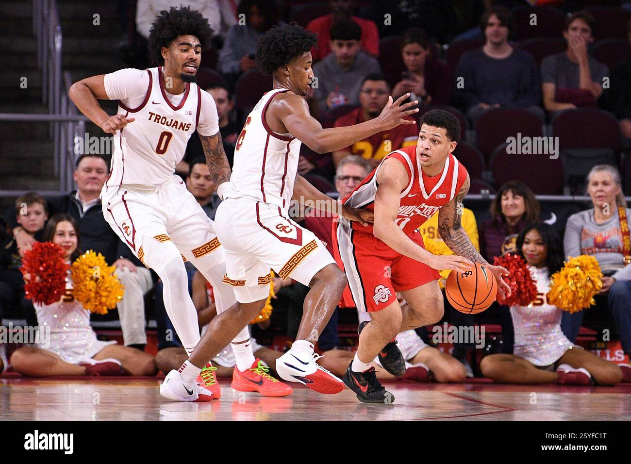 LOS ANGELES, CA - FEBRUARY 26: Ohio State Buckeyes guard John Mobley Jr ...