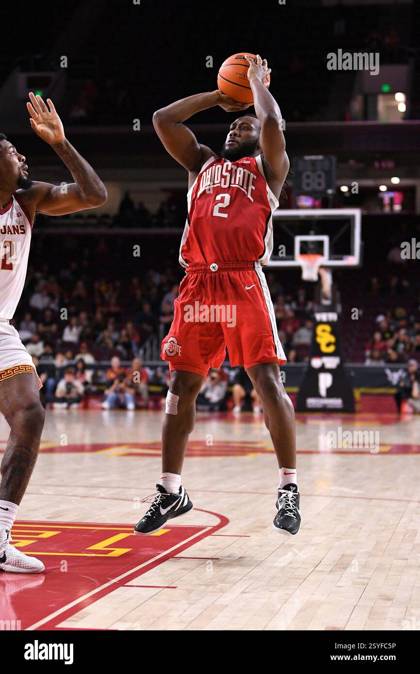 LOS ANGELES, CA - FEBRUARY 26: Ohio State Buckeyes guard Bruce Thornton ...