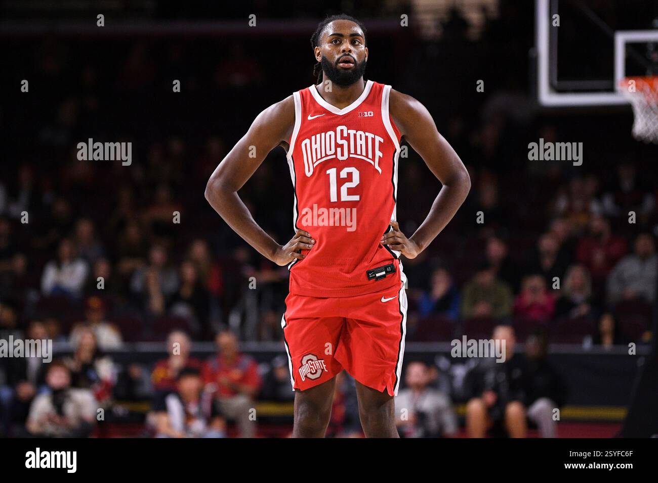 LOS ANGELES, CA - FEBRUARY 26: Ohio State Buckeyes guard Evan Mahaffey ...