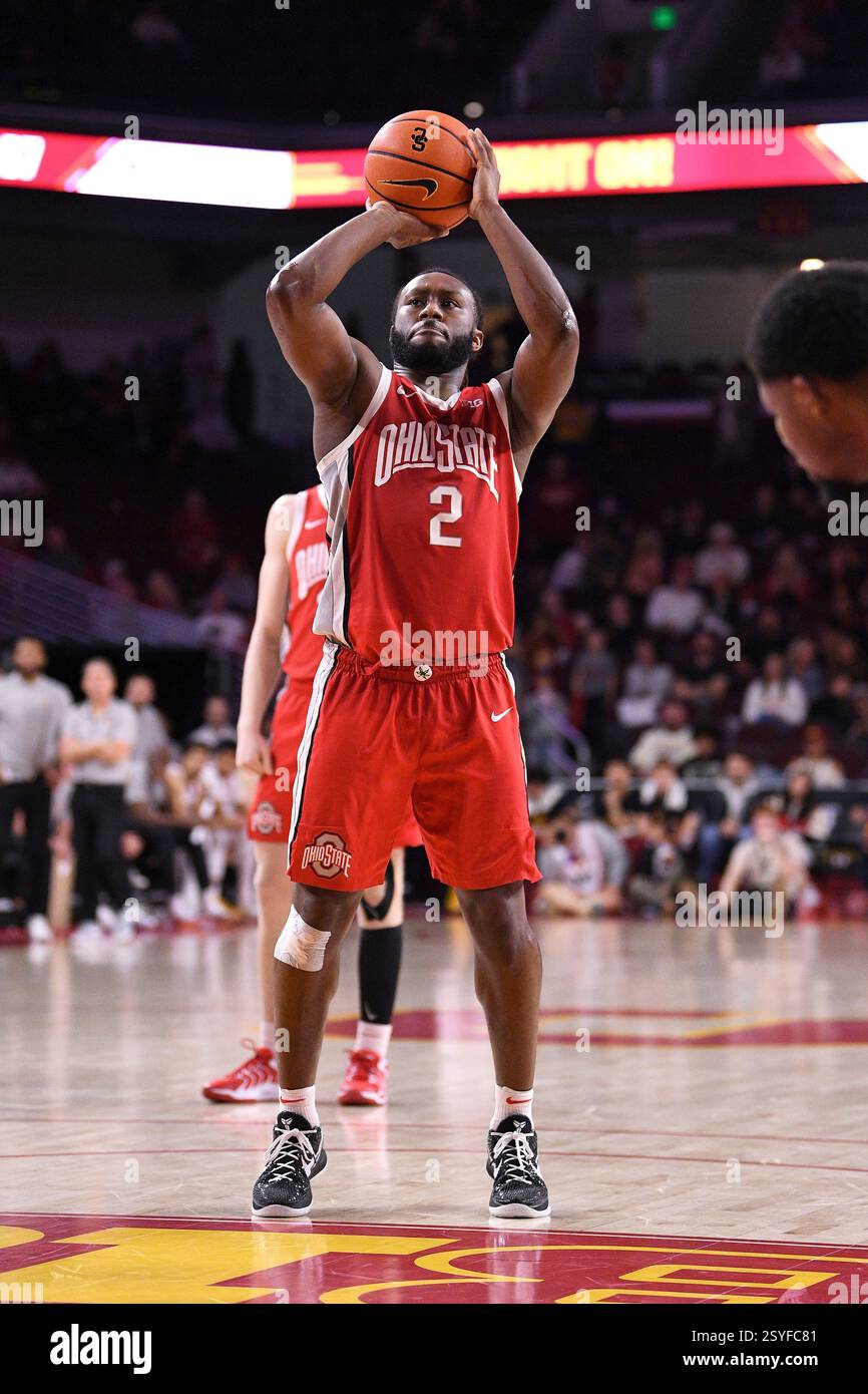 LOS ANGELES, CA - FEBRUARY 26: Ohio State Buckeyes guard Bruce Thornton ...