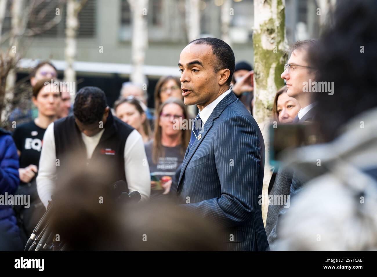 Seattle, USA. 28th Feb 2025. Washington State Attorney General Nick ...