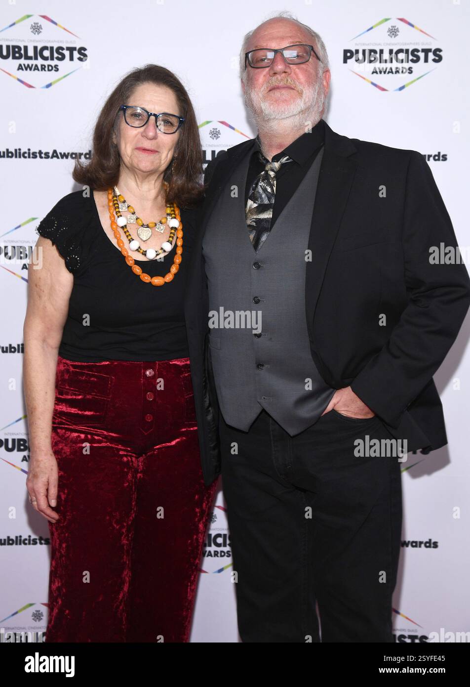 Los Angeles, USA. 28th Feb, 2025. (L-R) Shuly Hirsch and Hooper Stone ...