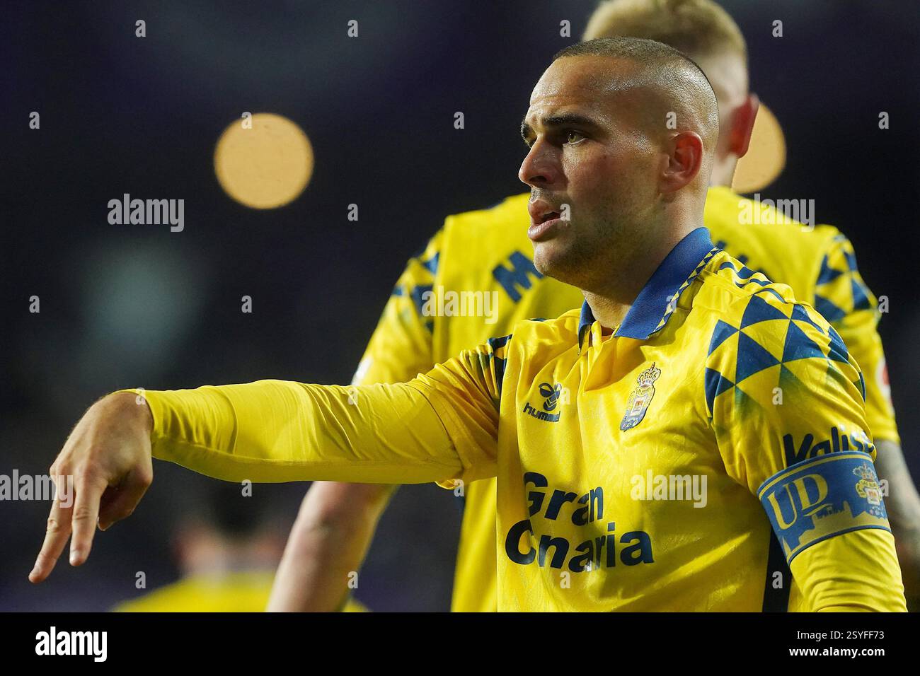 Madrid, Spain. 28th Feb, 2025. UD Las Palmas' Sandro Ramirez celebrates ...