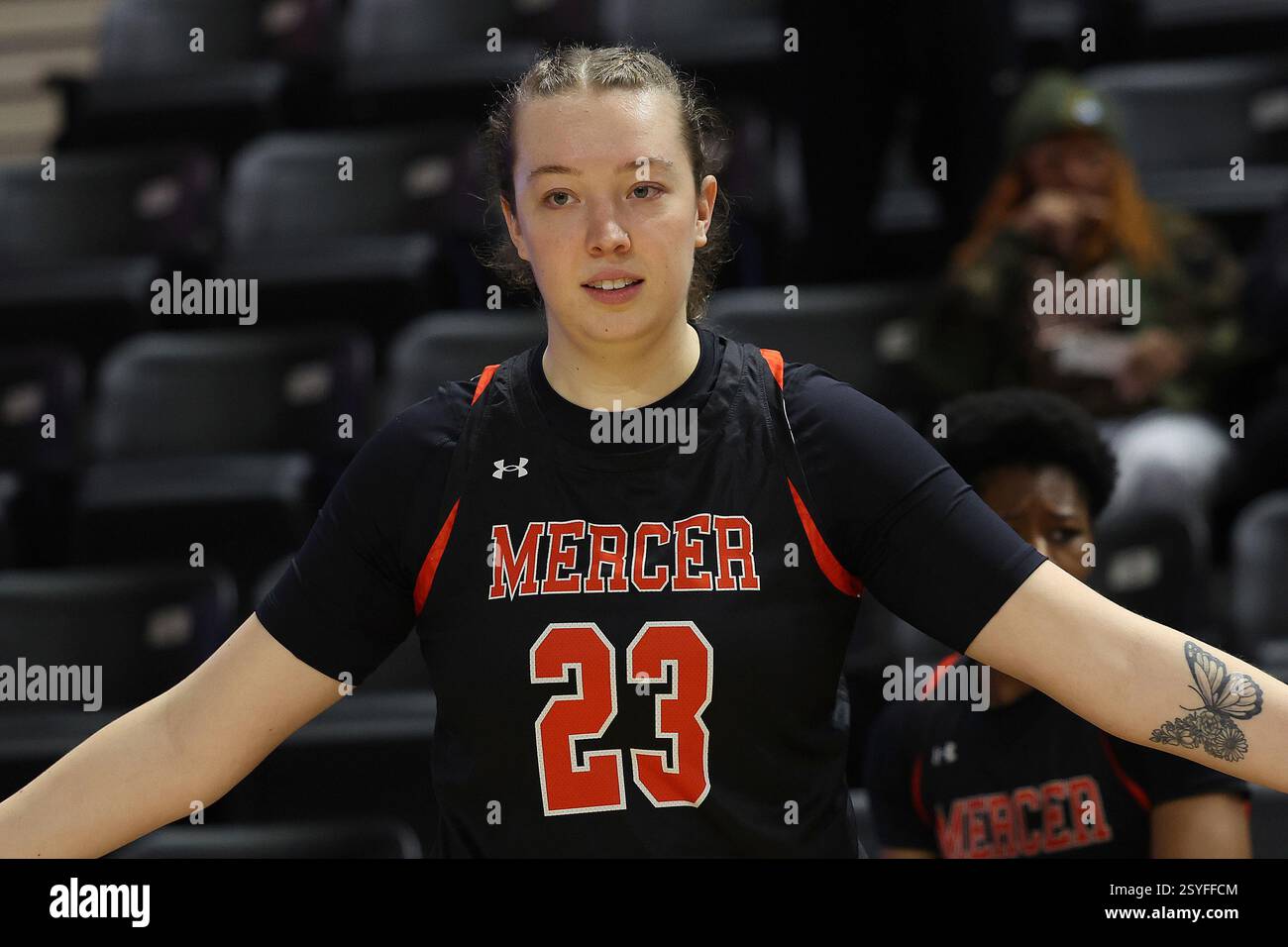 SPARTANBURG, SC - FEBRUARY 22: Mercer Bears forward Ashlee Locke (23 ...