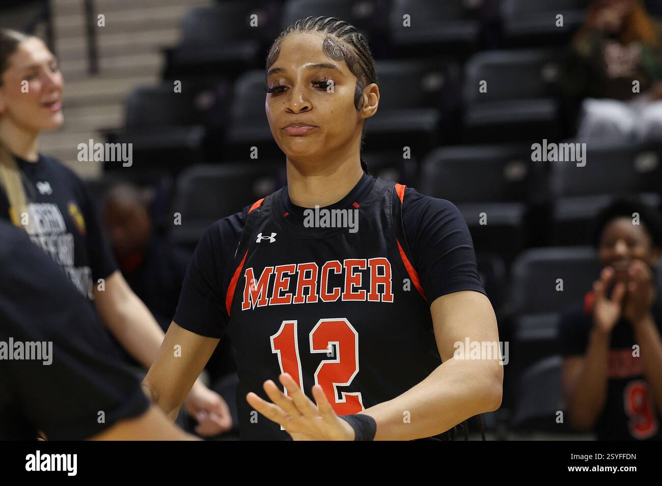 SPARTANBURG, SC - FEBRUARY 22: Mercer Bears guard Kayla Smith (12 ...