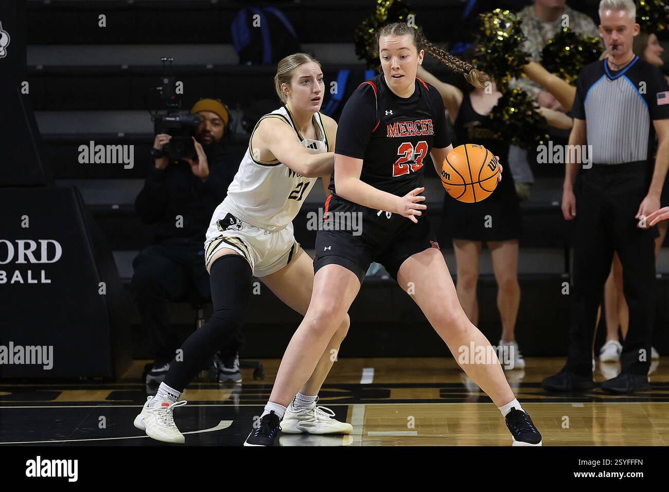 SPARTANBURG, SC - FEBRUARY 22: Mercer Bears forward Ashlee Locke (23 ...