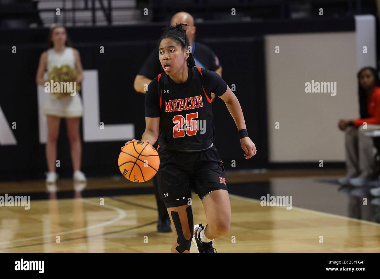 SPARTANBURG, SC - FEBRUARY 22: Mercer Bears guard Talia Harris (25 ...