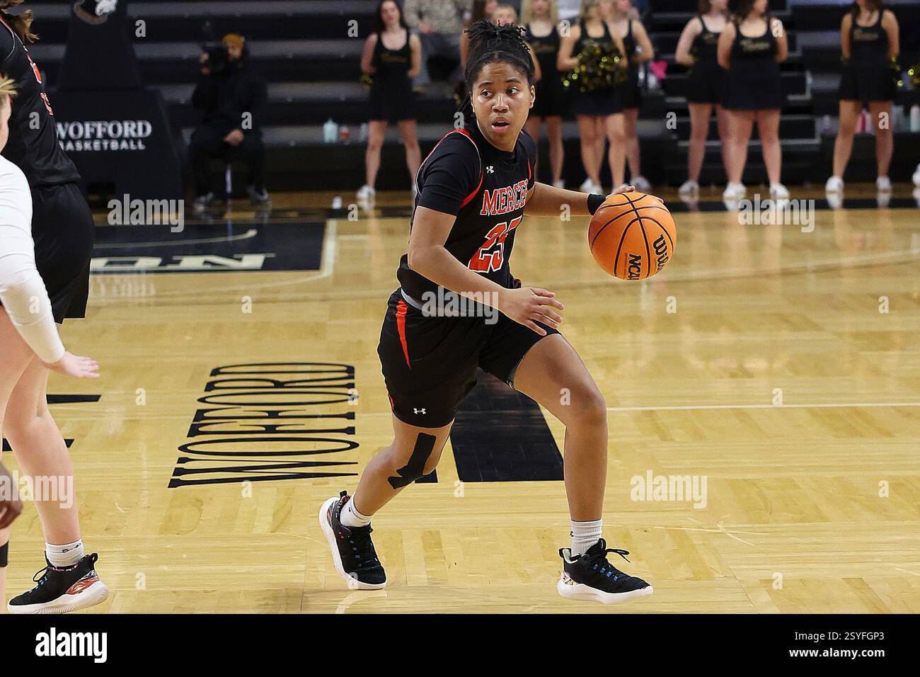 SPARTANBURG, SC - FEBRUARY 22: Mercer Bears guard Talia Harris (25 ...