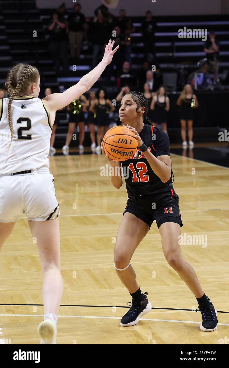 SPARTANBURG, SC - FEBRUARY 22: Mercer Bears guard Kayla Smith (12 ...