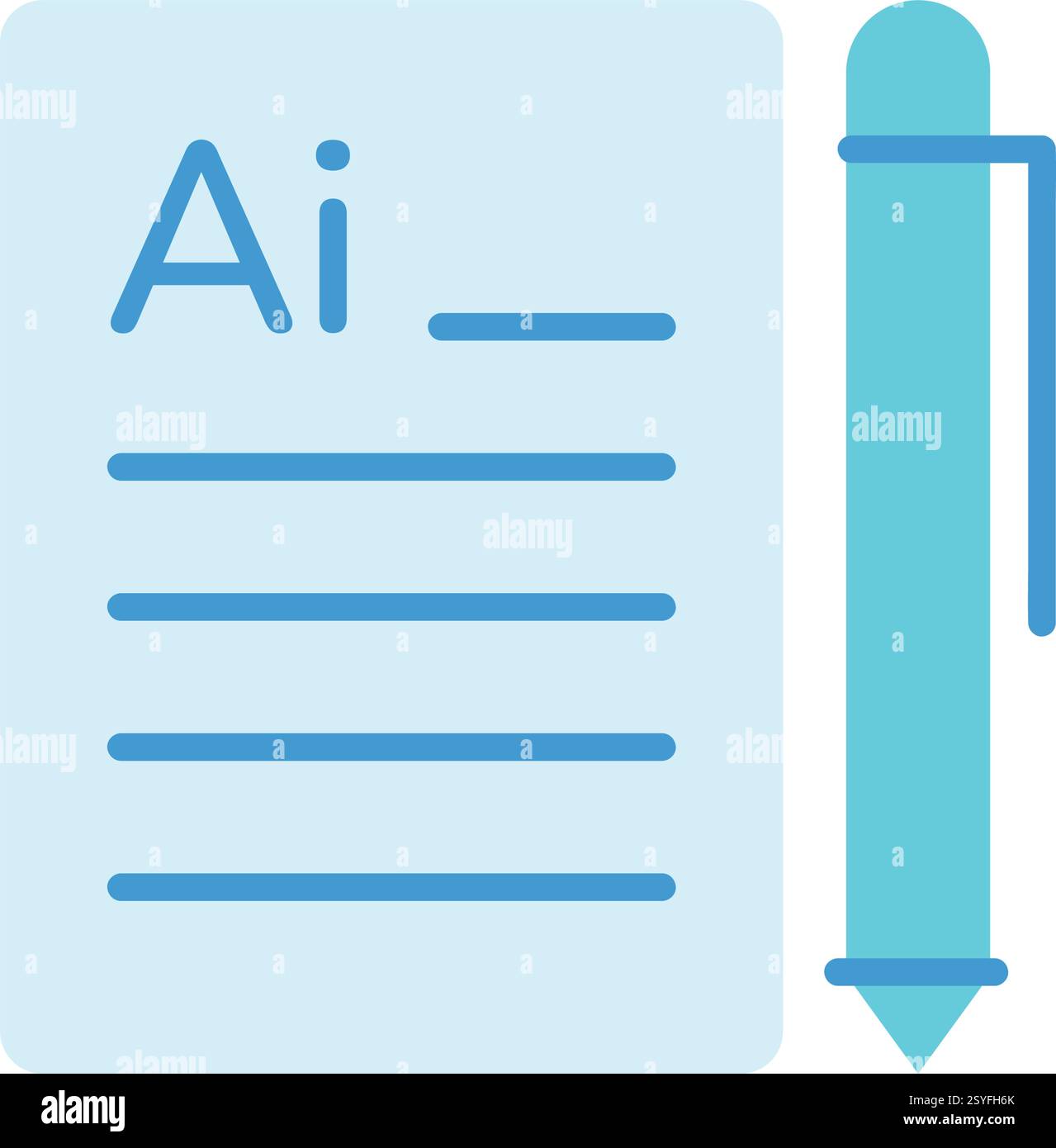 Generative AI Automated Writing Stock Vector Image & Art - Alamy