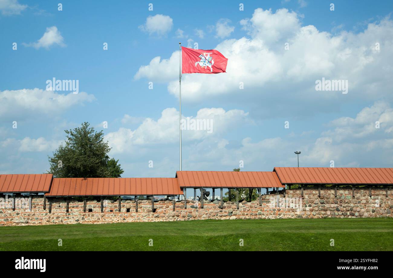The view of Kaunas Castle 14th century wall with Lithuania's historic ...