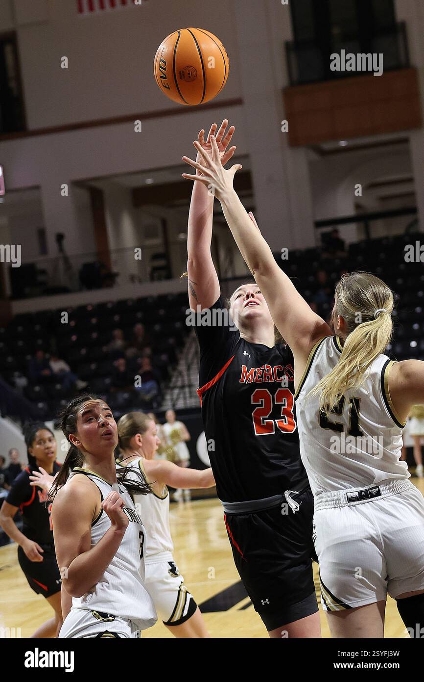 SPARTANBURG, SC - FEBRUARY 22: Mercer Bears forward Ashlee Locke (23 ...