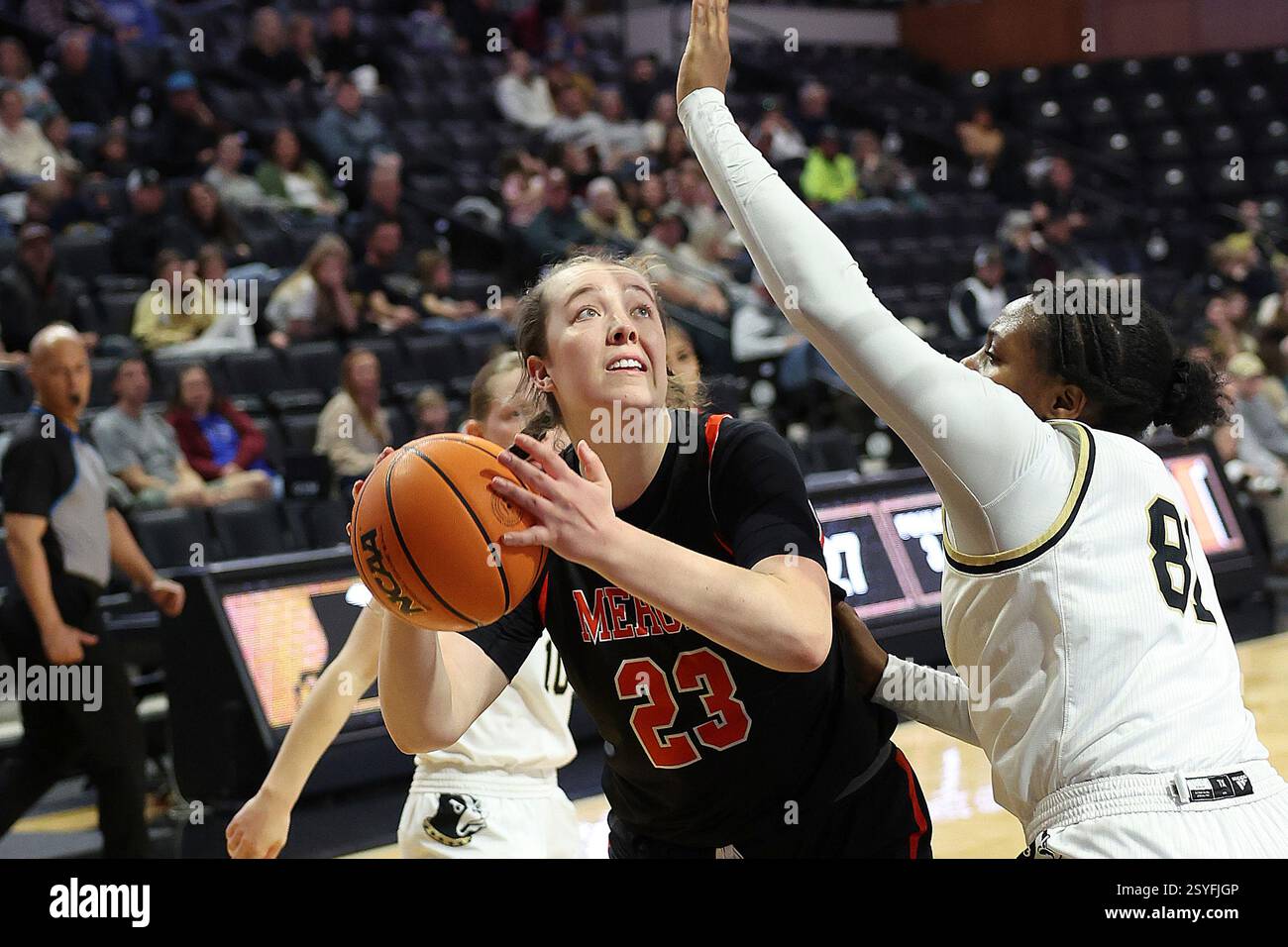 SPARTANBURG, SC - FEBRUARY 22: Mercer Bears forward Ashlee Locke (23 ...