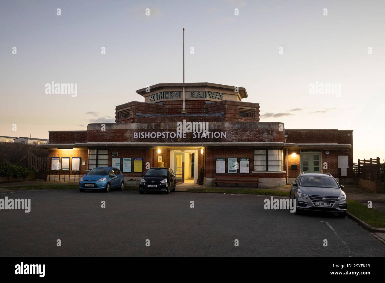 Bishopstone Railway Station Stock Photo - Alamy