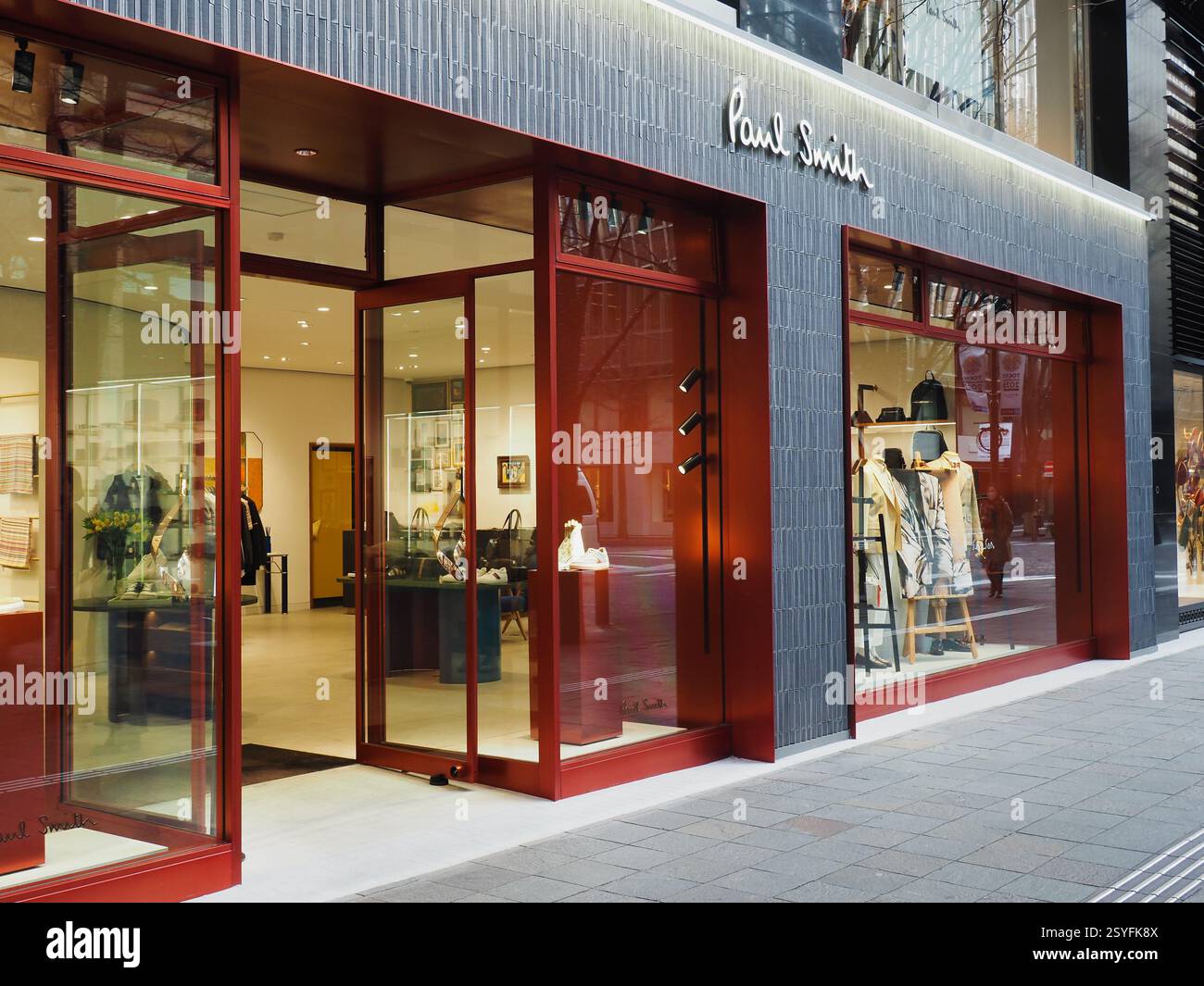 TOKYO, JAPAN - February 20, 2025: Front of a Paul Smith store in Tokyo ...