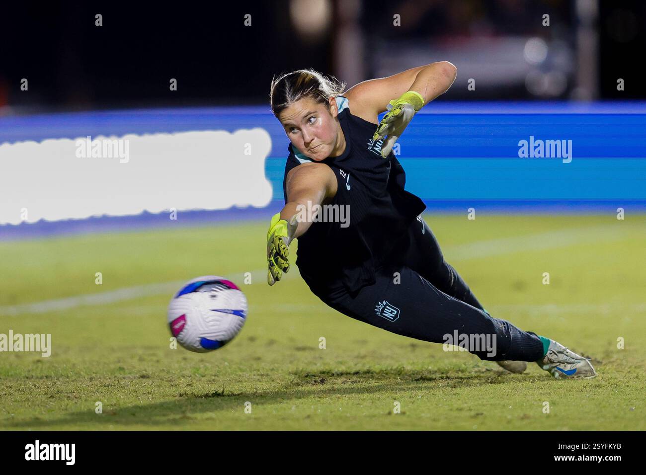 DAVIE, FL - FEBRUARY 26: Gotham City goalkeeper Ryan Campbell (12 ...