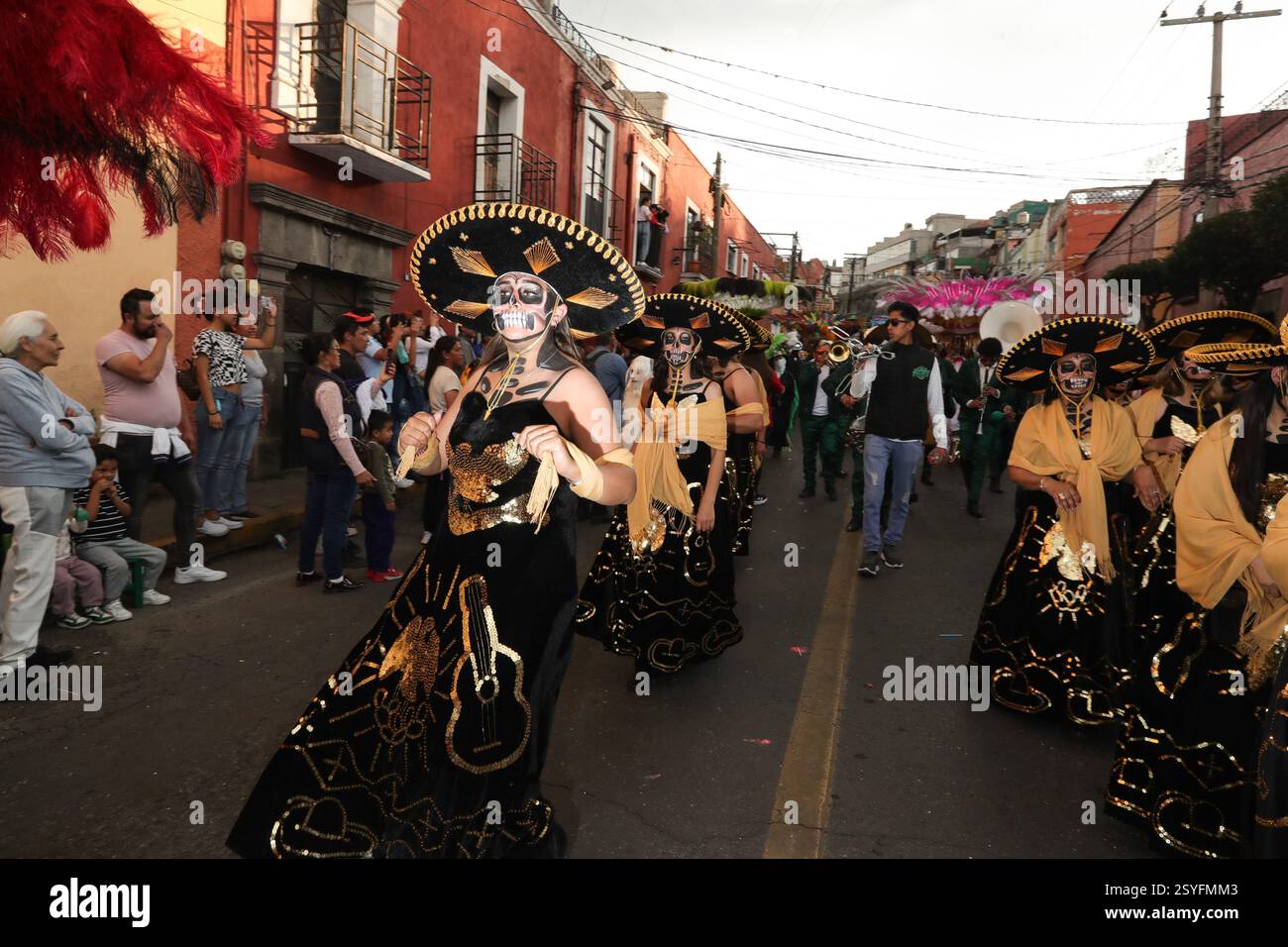Tlaxcala, Mexico. 27th Feb, 2025. Inhabitants of Tlaxcala taking part ...