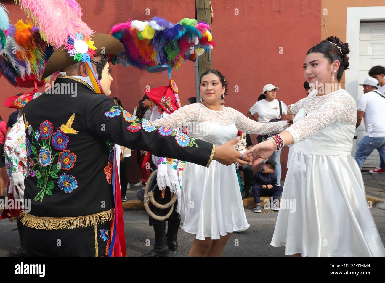 Tlaxcala, Mexico. 27th Feb, 2025. Inhabitants of Tlaxcala taking part ...