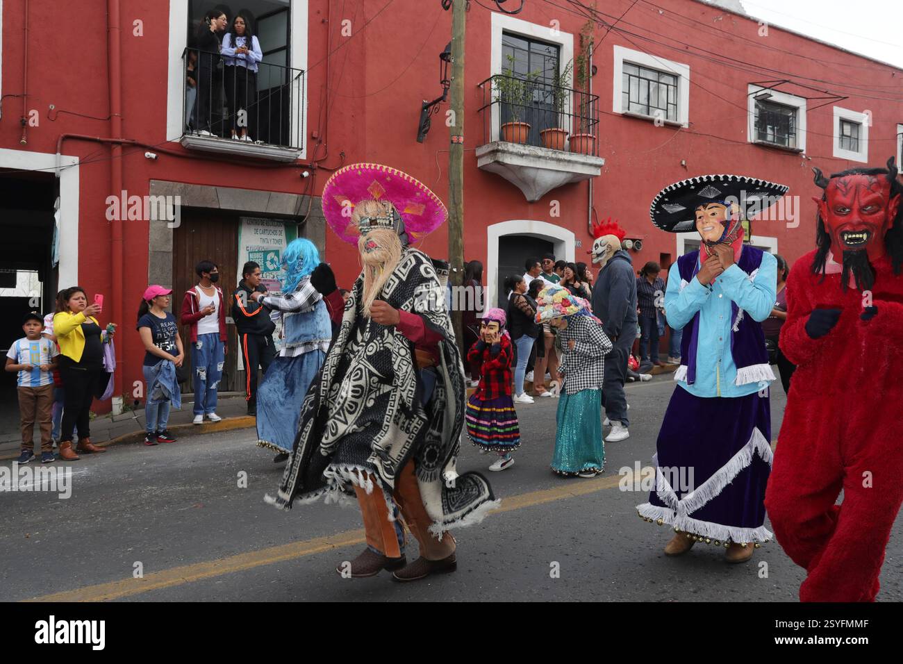 Tlaxcala, Mexico. 27th Feb, 2025. Inhabitants of Tlaxcala taking part ...