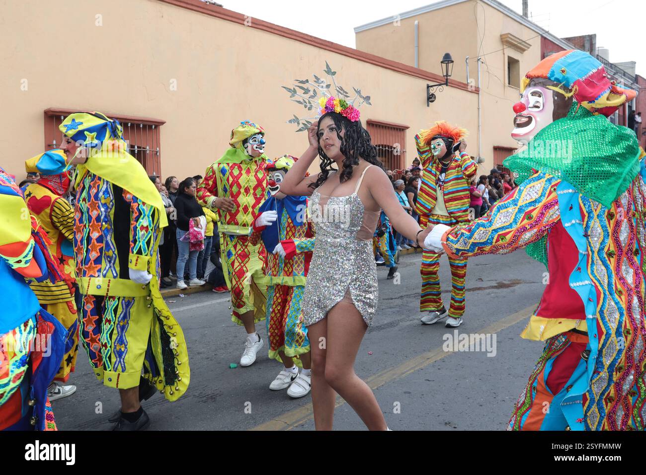 Tlaxcala, Mexico. 27th Feb, 2025. Inhabitants of Tlaxcala taking part ...