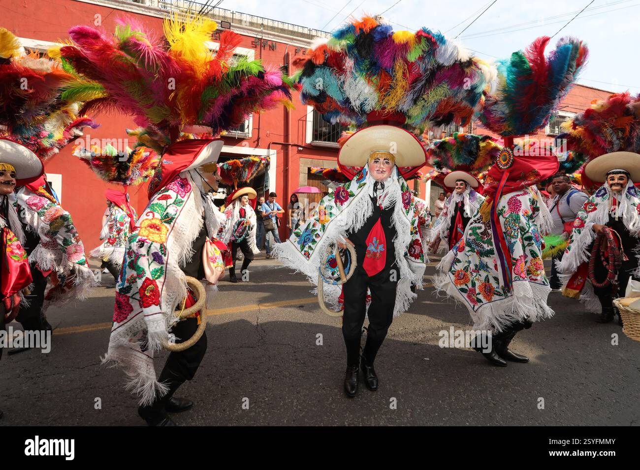Tlaxcala, Mexico. 27th Feb, 2025. Inhabitants of Tlaxcala taking part ...