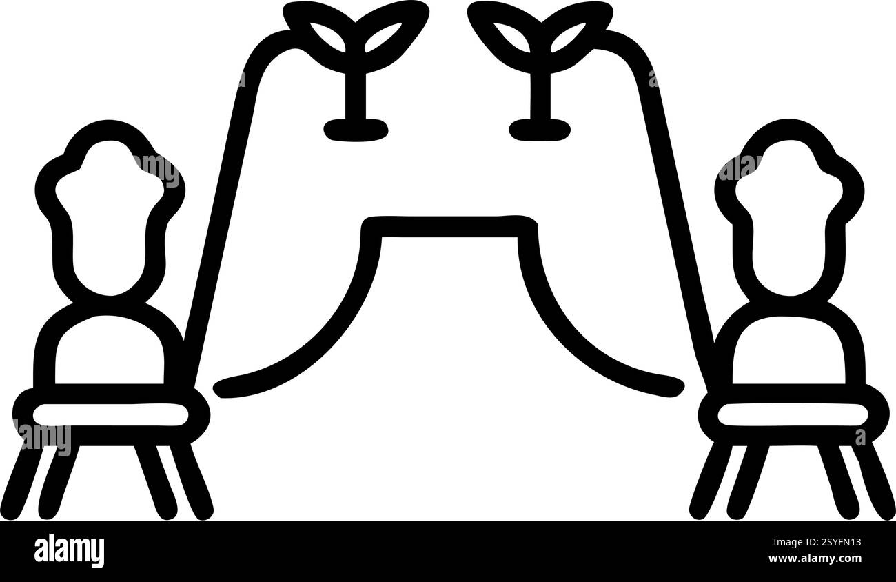 Wedding Sketch Chairs Reception Icon Stock Vector Image & Art - Alamy