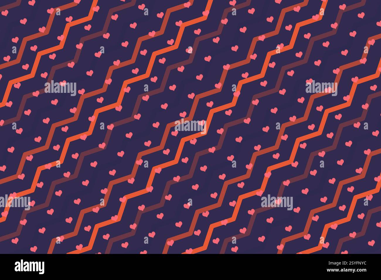 Zig zag lines banner templates set, gradient stripes texture ...