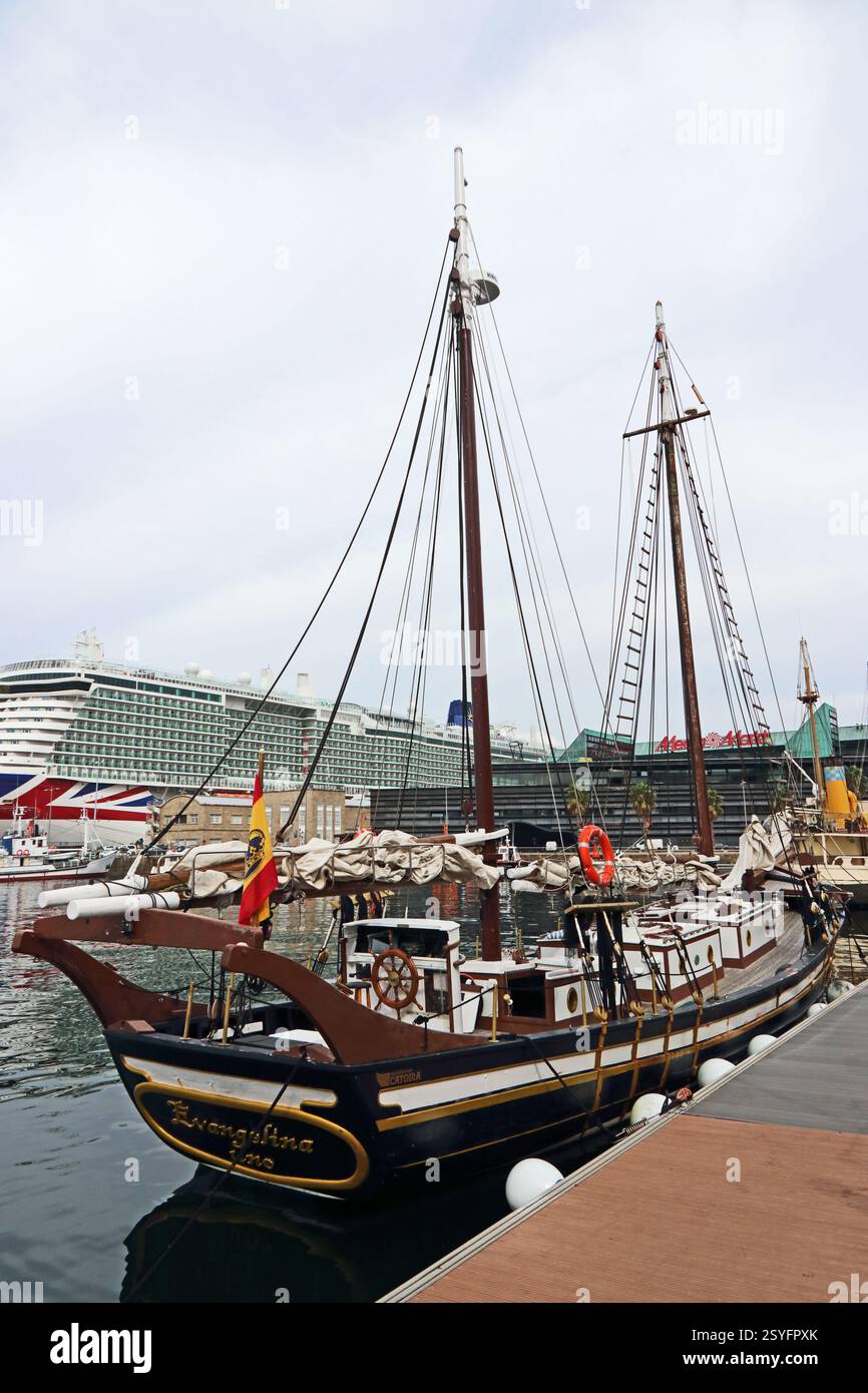 Evangelino Uno, A traditional rig sailing ship, Vigo Stock Photo - Alamy