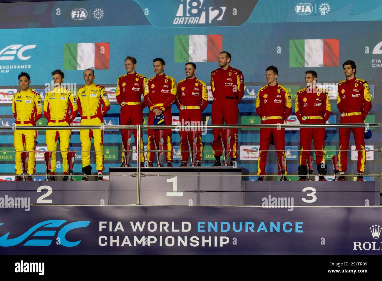 Podium in the Hypercar category at the 1812KM Qatar, first round of the ...