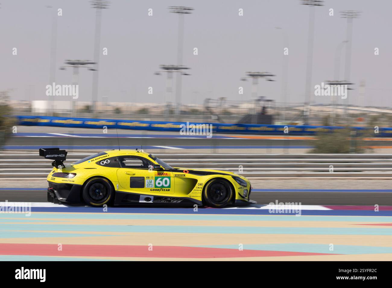 Doha, Qatar. 21st Feb, 2025. Doha, Qatar - February 21: #60 Iron Lynx ITA) Mercedes-AMG LMGT3 ...