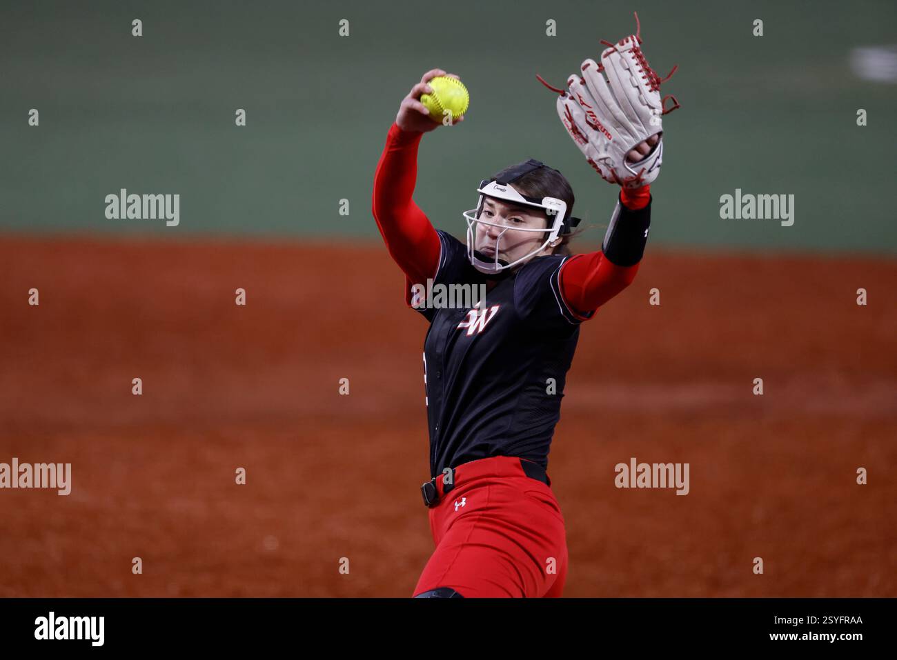 Gardner-Webb pitcher Hannah Frye pitches against Stony Brook during an ...