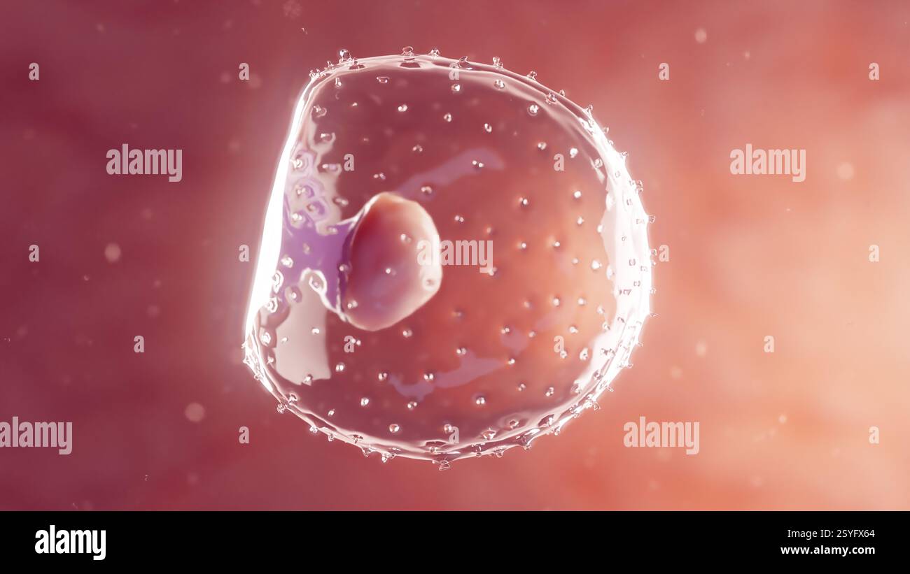 Embryo at first week gestation, illustration Stock Photo - Alamy
