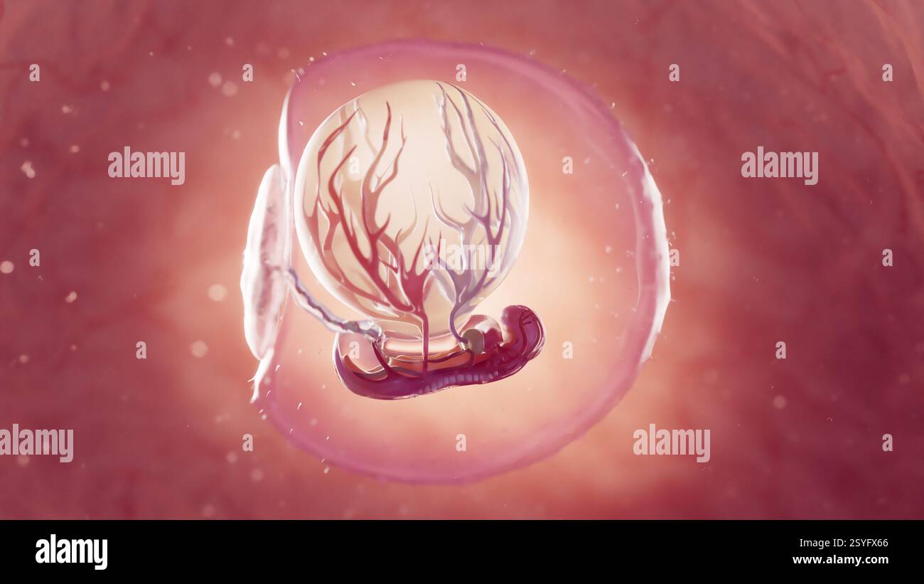 Embryo at 3 weeks of gestation, illustration Stock Photo - Alamy