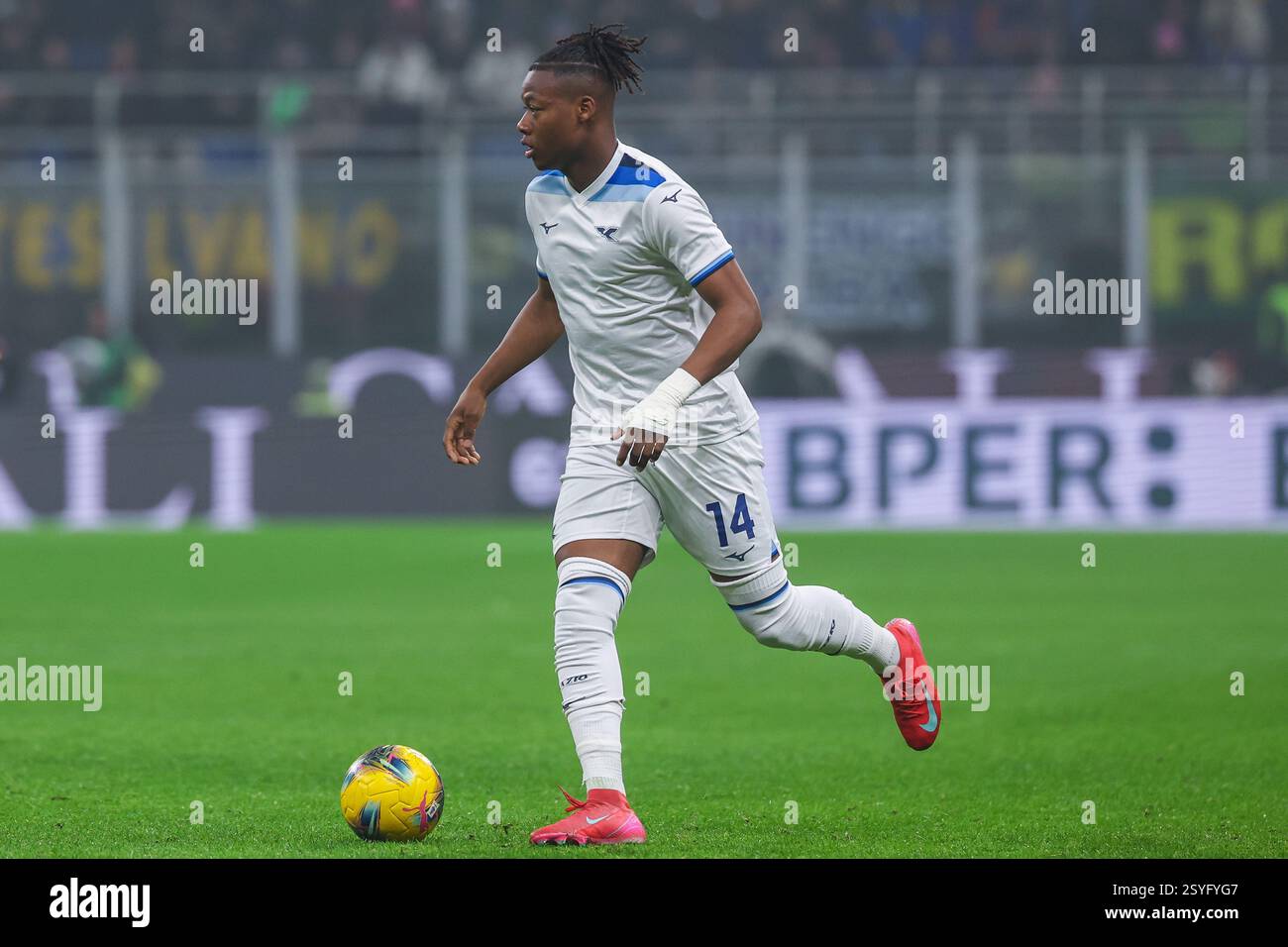 Milan, Italy. 25th Feb, 2025. Tijjani Noslin of SS Lazio seen in action ...