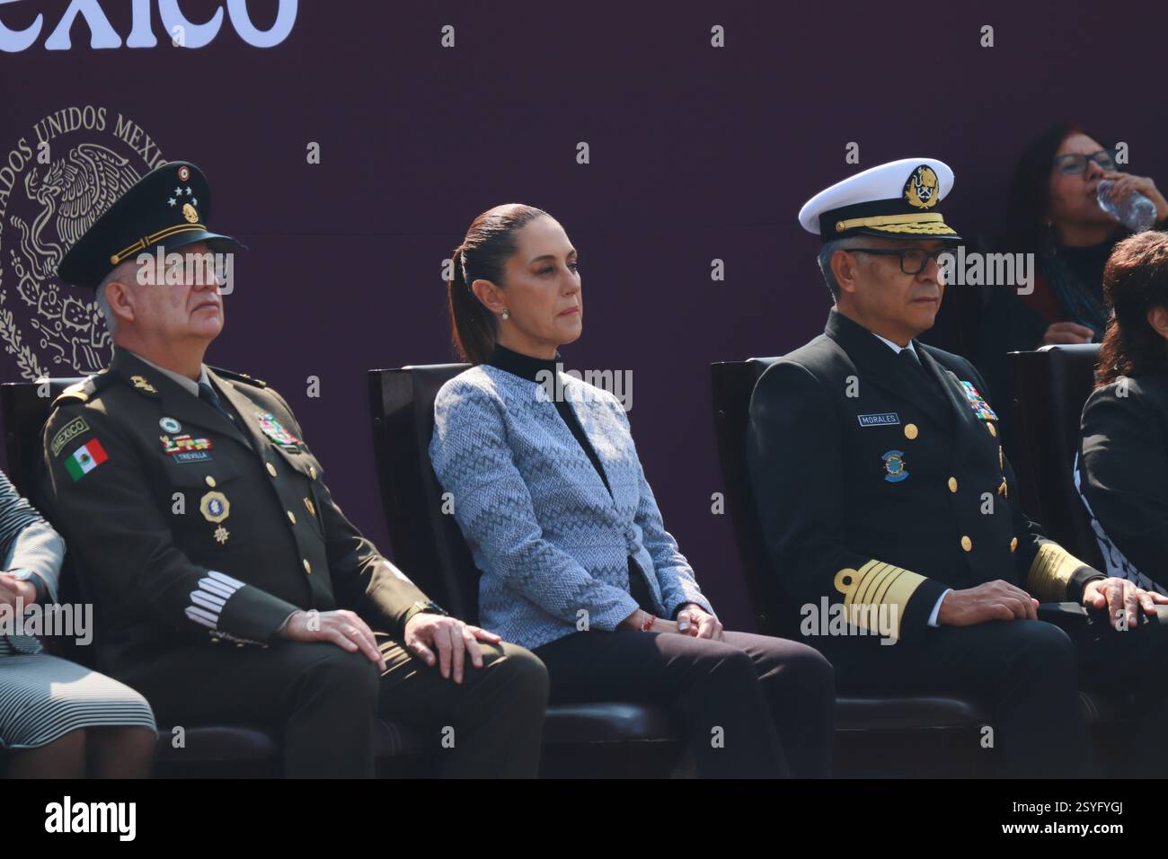 Mexico's President Claudia Sheinbaum Pardo during the ceremony of the ...