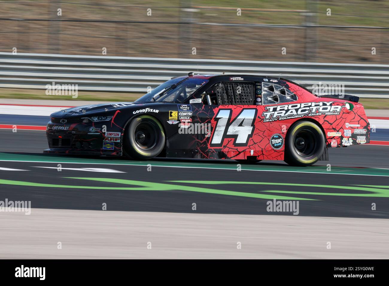 AUSTIN, TX - FEBRUARY 28: Carson Hocevar (#14 SS-Green Light Racing ...