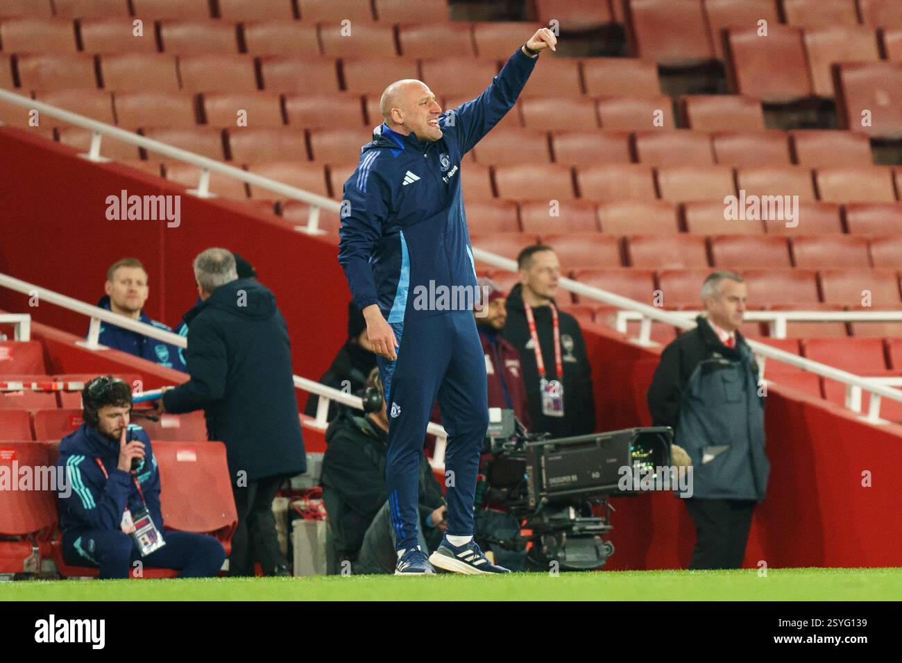 Adam Birchall, Manager of Arsenal during the Arsenal FC Under-18s v ...
