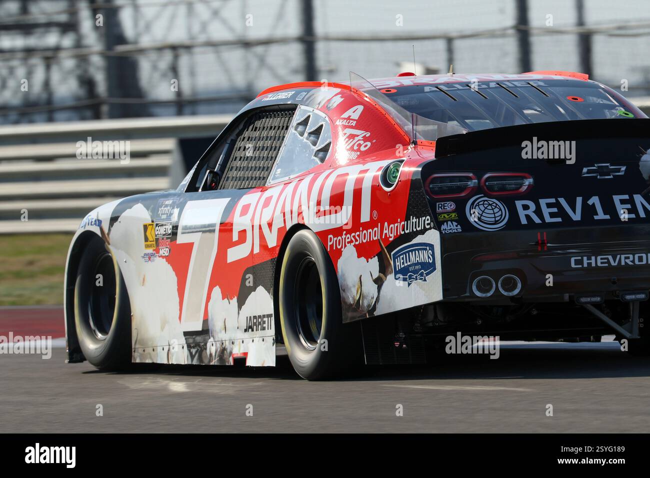 AUSTIN, TX - FEBRUARY 28: Justin Allgaier (#7 JR Motorsports BRANDT ...