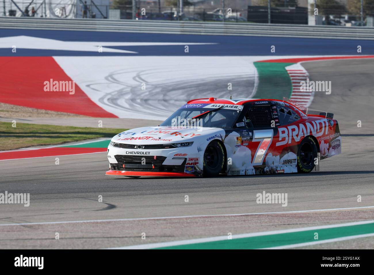 AUSTIN, TX - FEBRUARY 28: Justin Allgaier (#7 JR Motorsports BRANDT ...