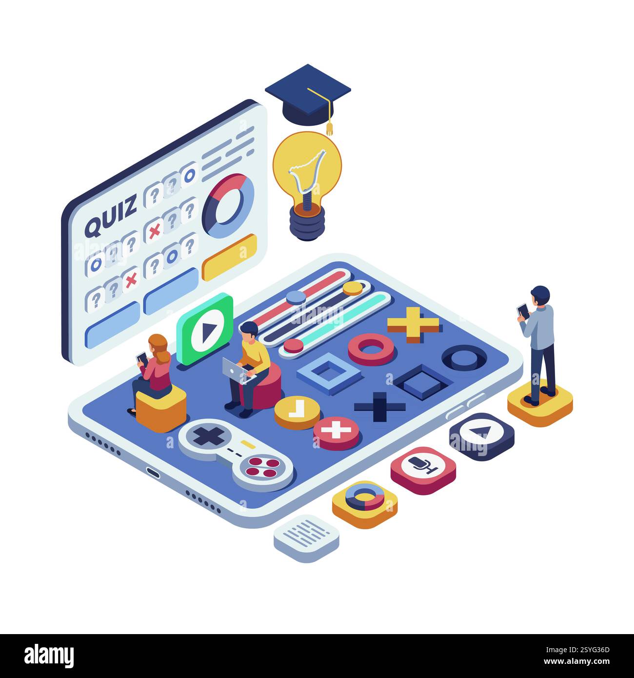 Interactive quizzes Stock Vector Images - Alamy